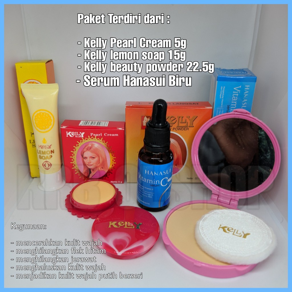 Jual DBS _ Paket 3 IN 1 Kelly Kosmetik Plus Serum Vitamin C Hanasui ...