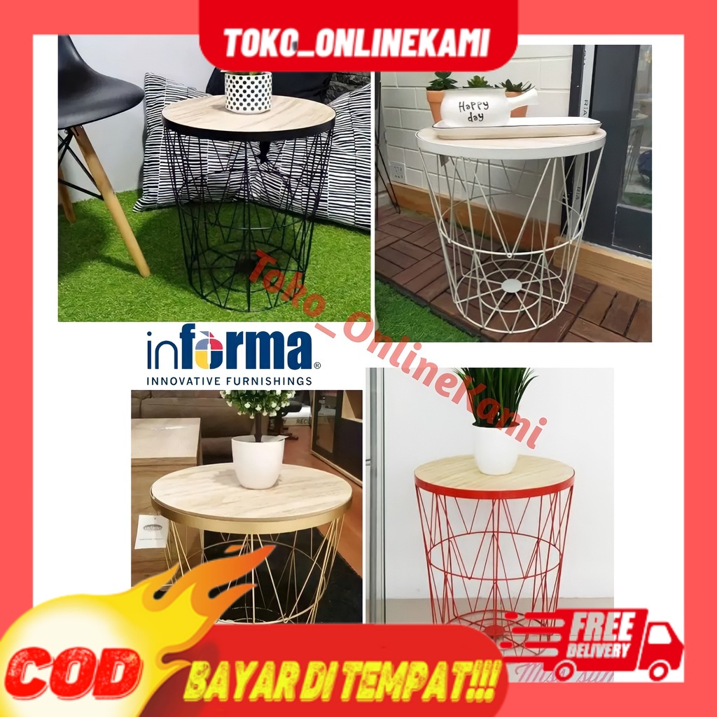 Jual FREE ONGKIR MEJA TOPAZ Minimalis dengan Penyimpanan/ topaz informa ...