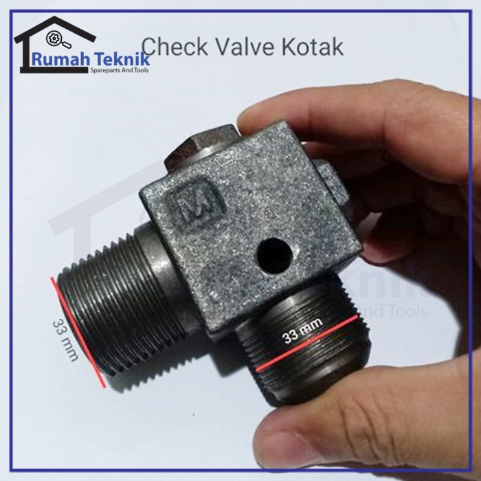 Jual Check Valve Katup Satu Arah Kompresor Angin 7,5-10 hp Model Kotak ...