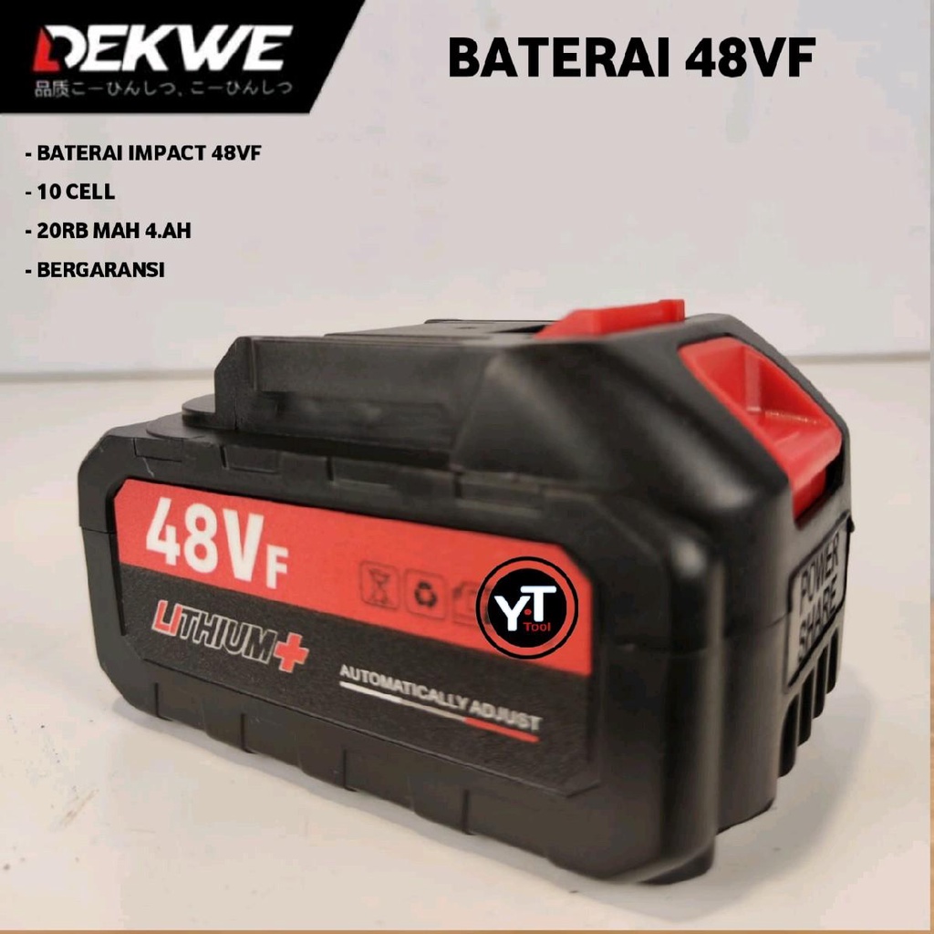 Jual Baterai Cordless Dekwe 48Vf 4Ah 10cell cocok untuk MAKITA hujia gtools Apr jld | Shopee ...