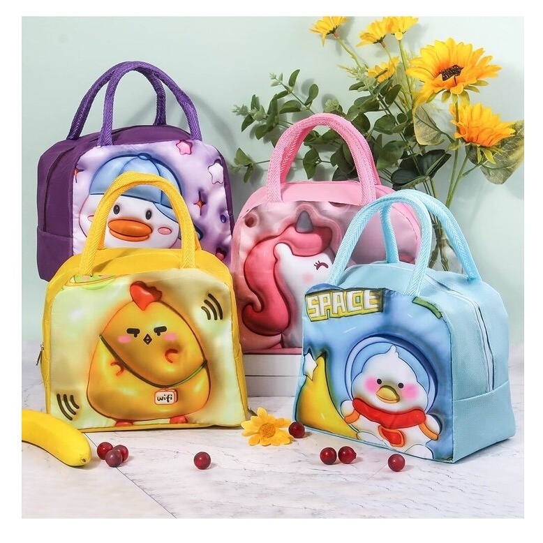 Jual Tas Bekal 3D Makanan Minuman Cooler Bag Karakter / Lunch Bag Kotak ...