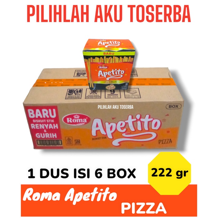 Jual Biskuit Roma APETITO PIZZA Box - ( HARGA 1 DUS ) | Shopee Indonesia