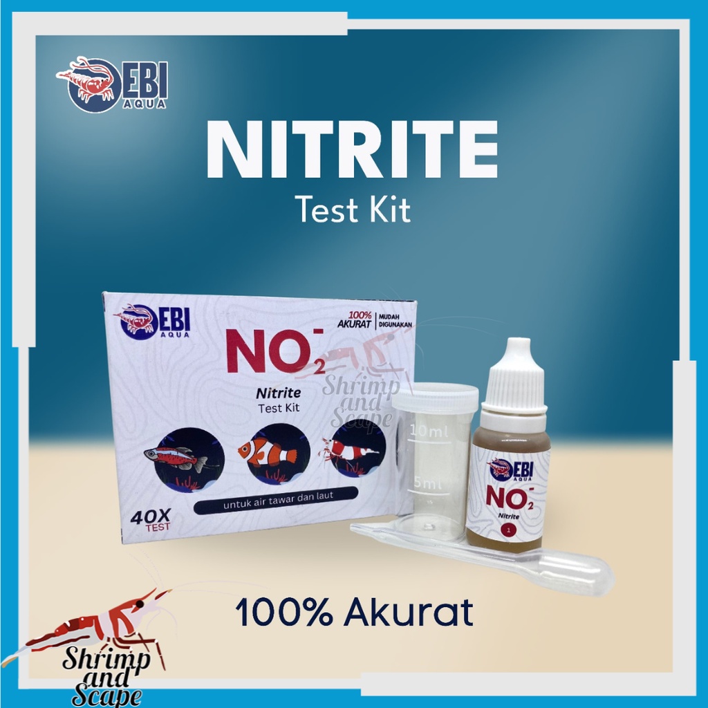 Jual EBI NO2 Nitrite Water Test Kit Alat Tes Air Nitrit Aquascape Reef ...