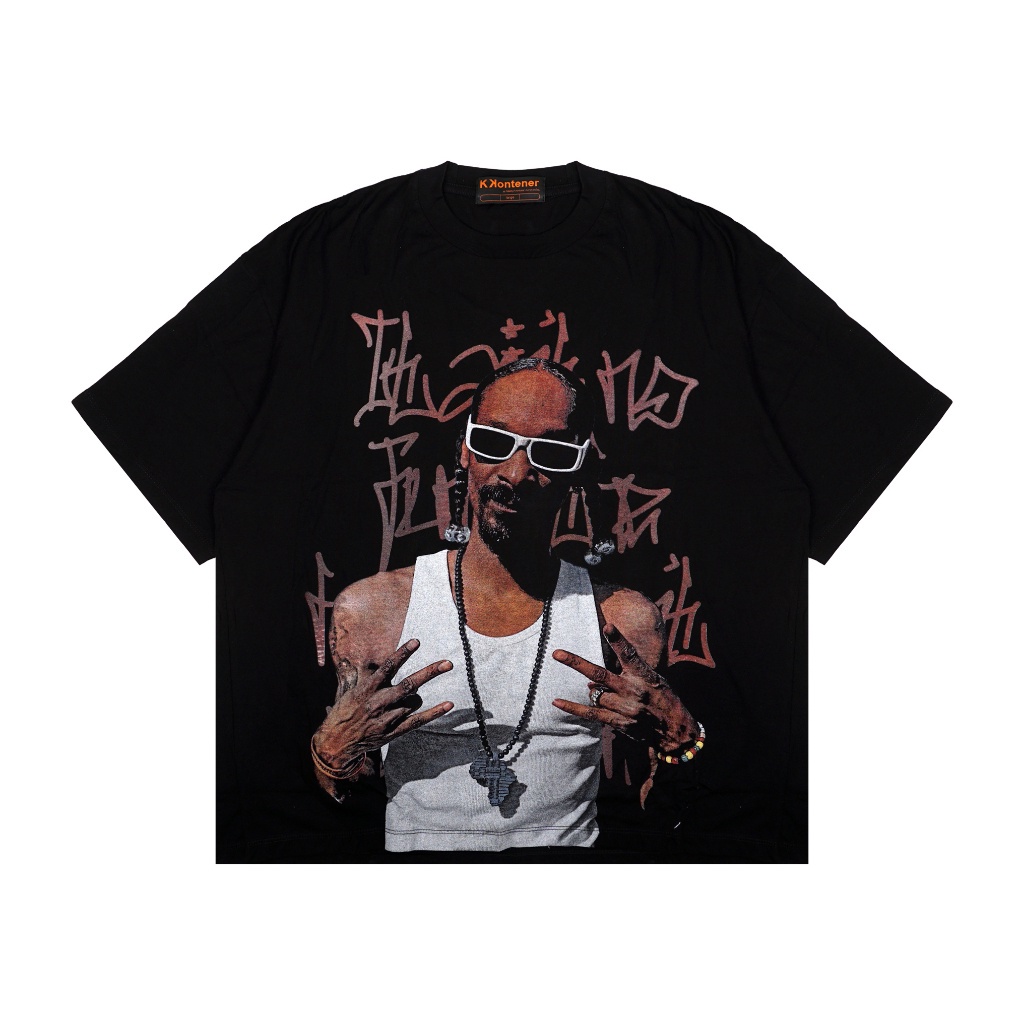 Jual KKONTENER SNOOP DOGG OVERSIZE TSHIRT BLACK | Shopee Indonesia