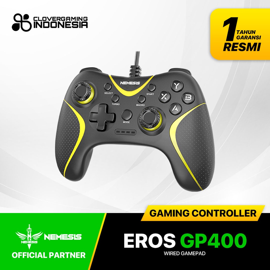 Jual NYK Nemesis GP400 Eros Wired Gamepad Joystick with Macro GP-400 ...