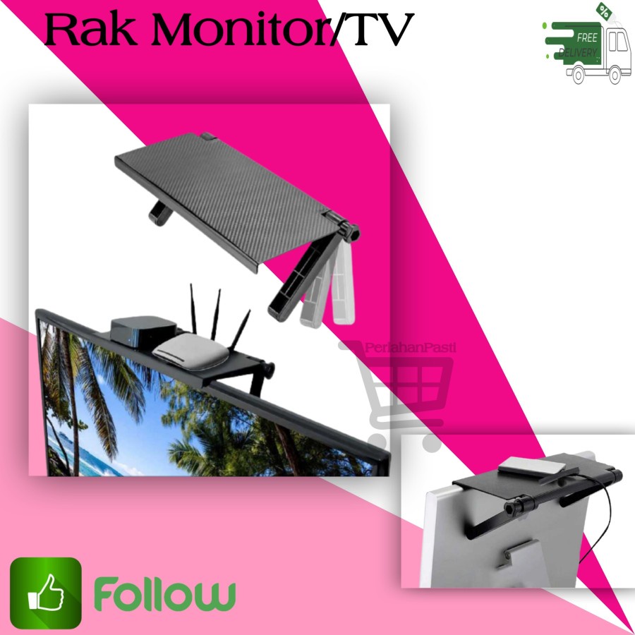 Jual Rak Atas Monitor TV / Tempat Modem / Tempat Serbaguna | Shopee ...