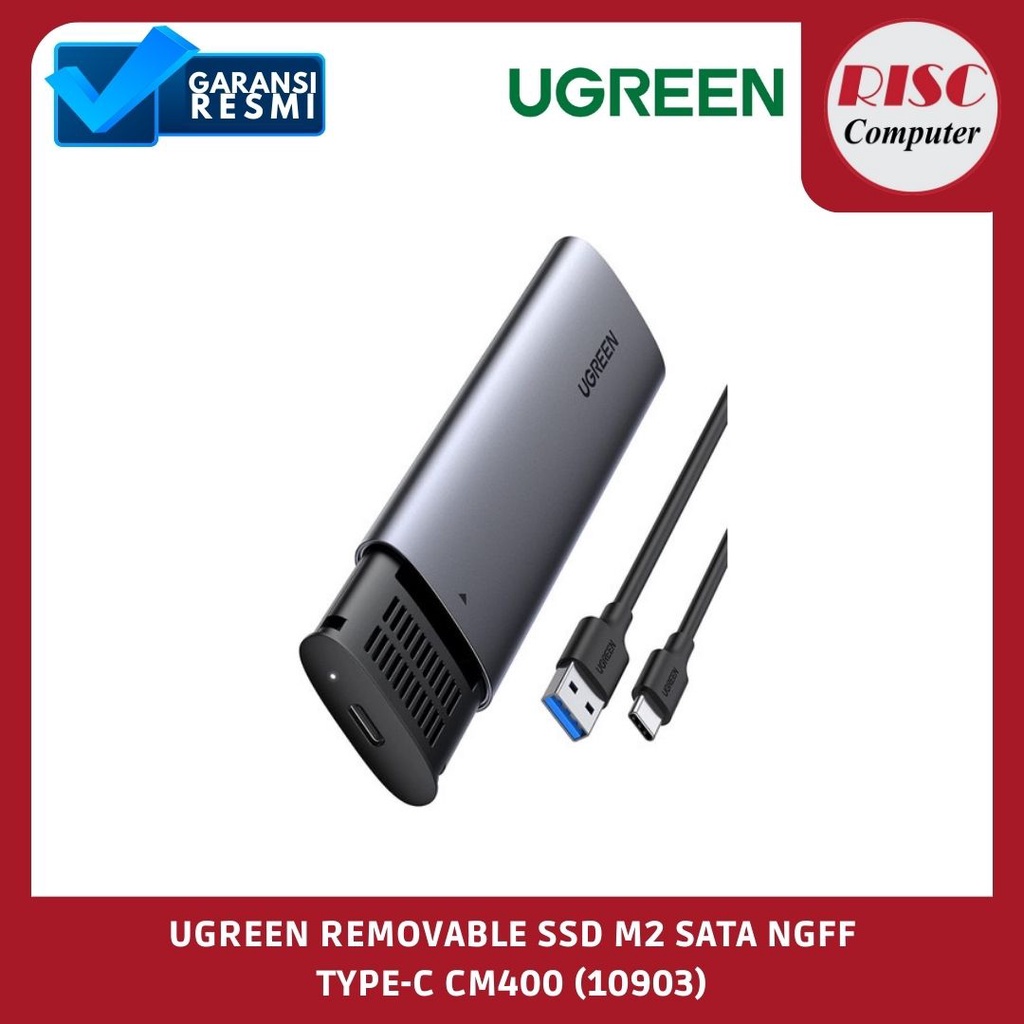 Jual UGREEN Removable SSD M2 SATA NGFF Type C CM400 - 10903 | Shopee ...