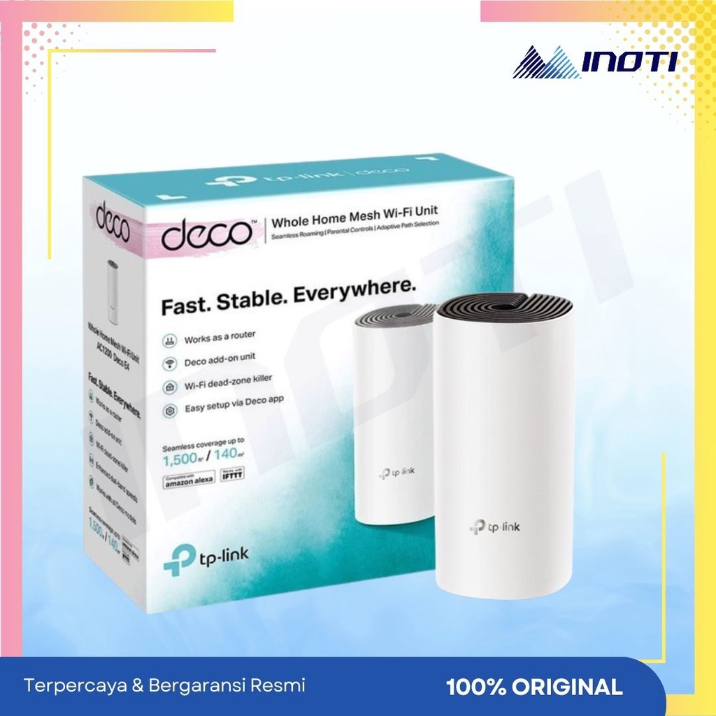 Jual TP-LINK Deco E4 AC1200 1Pack Whole Home Mesh WiFi System Tplink 1 ...