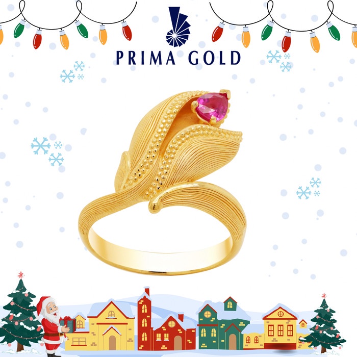 Jual Prima Gold 24K Tulip Flower Ring 165R0622 | Shopee Indonesia