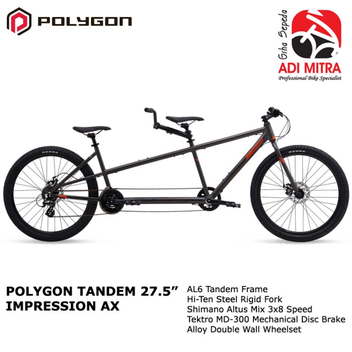 Jual Polygon Impression AX [27.5 inch] 8 Speed Sepeda Tandem untuk 2 ...