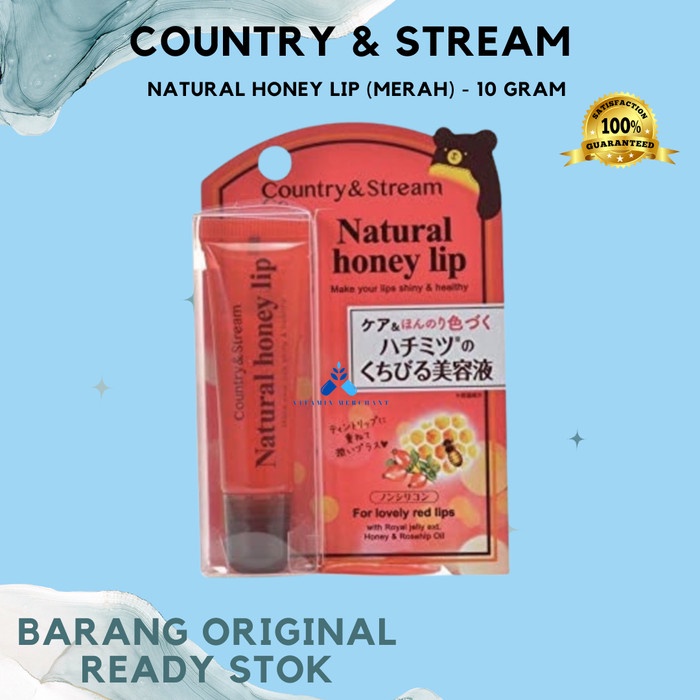 Jual COUNTRY & STREAM Natural Honey Lip (Merah) - IMPORT | Shopee Indonesia