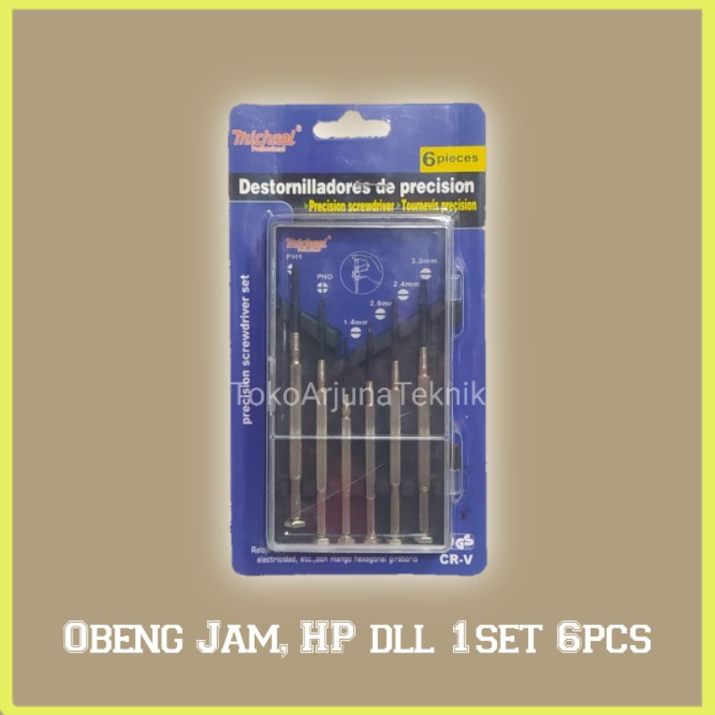 Jual Obeng Jam Set Kecil Isi 6pcs | Shopee Indonesia