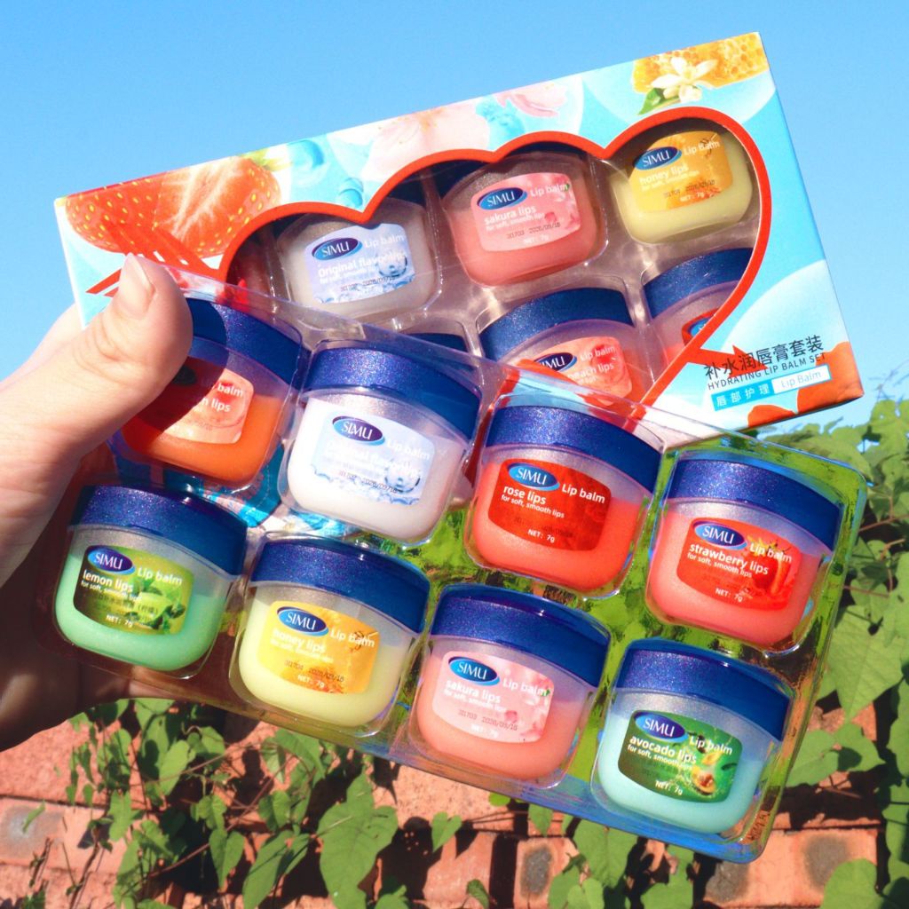 Jual Unimese 1/4Pcs SIMU Lip balm Harian Waterproof Tahan Lama ...
