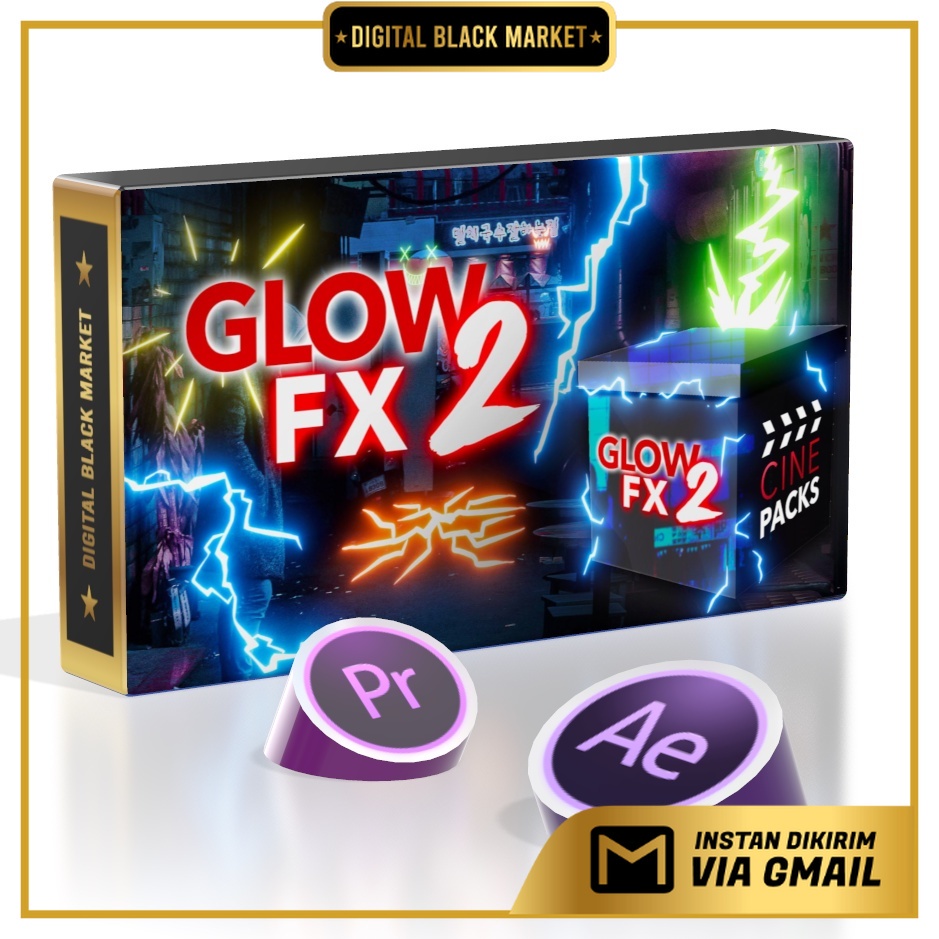 Jual CinePacks Glow FX 2.1 - for capcut filmora kinemaster vn davinci ...