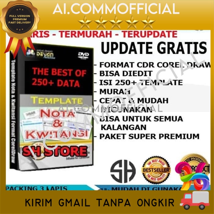 Jual FULL Paket Template Desain Nota design Siap Edit Siap Pakai Format ...