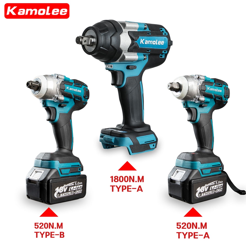 Jual Kamolee DTW285/DTW700 1/2"、1/4" Dual Function 520 N.m/1800N.m ...