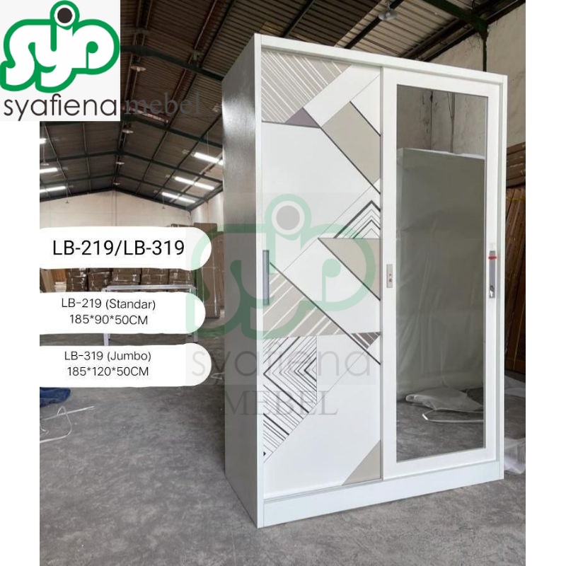 Jual MURAH Lemari besi sliding 2 pintu Jumbo / Lemari besi importa ...