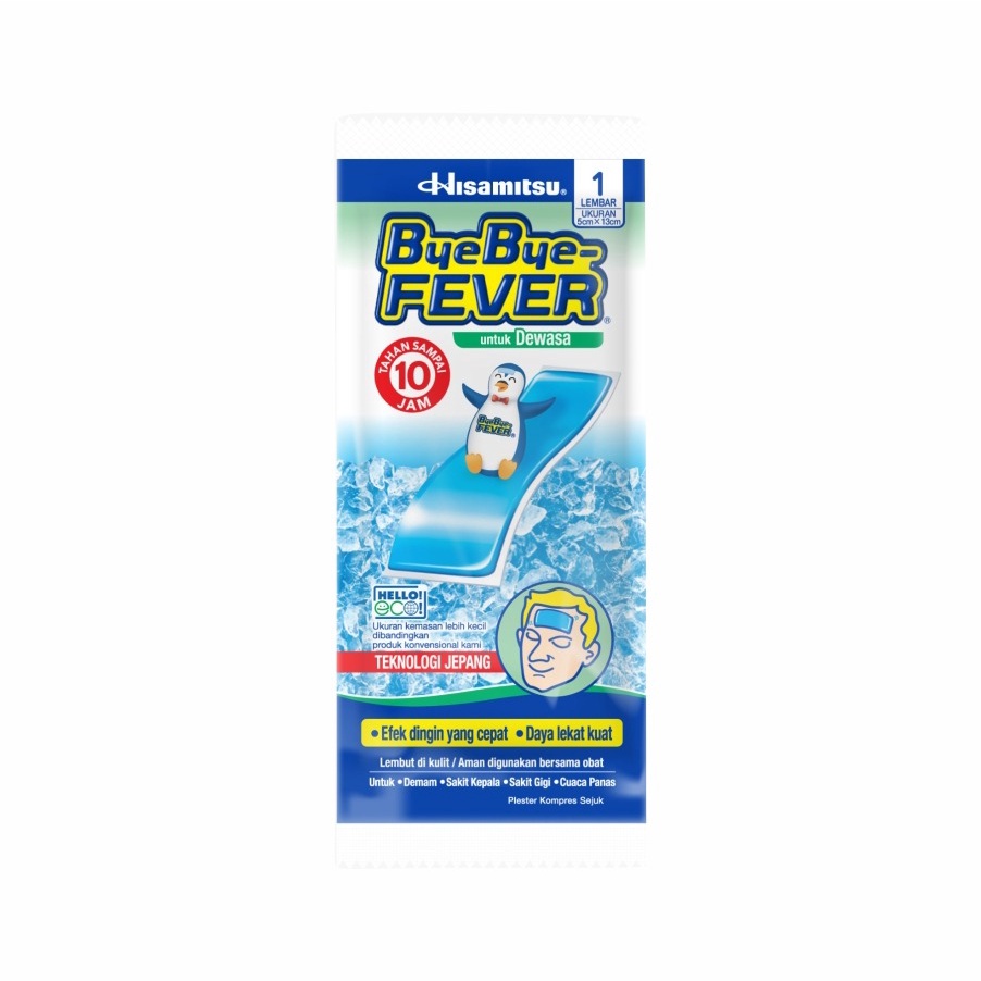 Jual HISAMITSU Bye Bye ByeBye Fever Plester Kompres Demam Untuk Dewasa ...