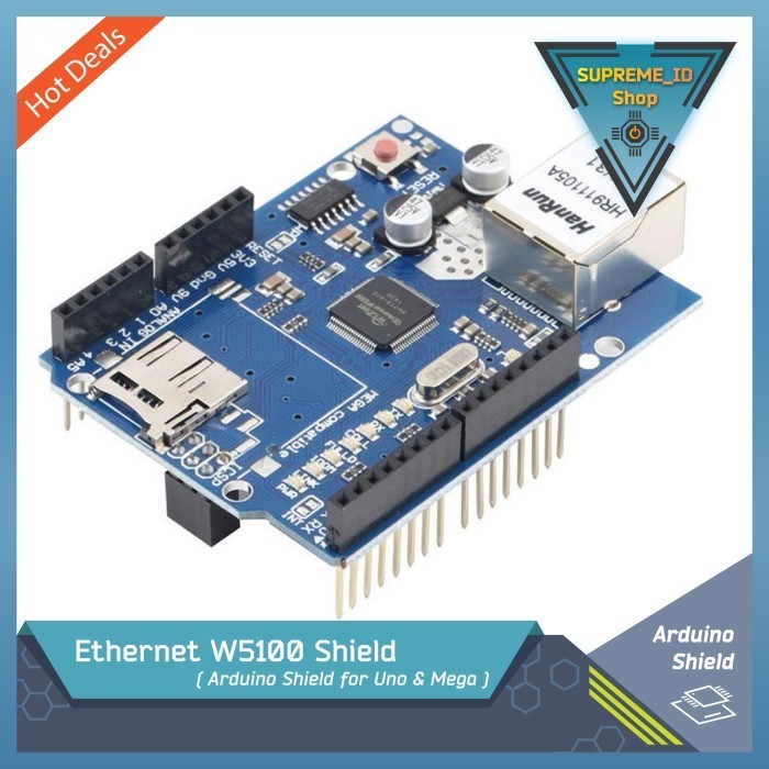 Jual Ethernet W5100 Shield Module for Arduino | Shopee Indonesia