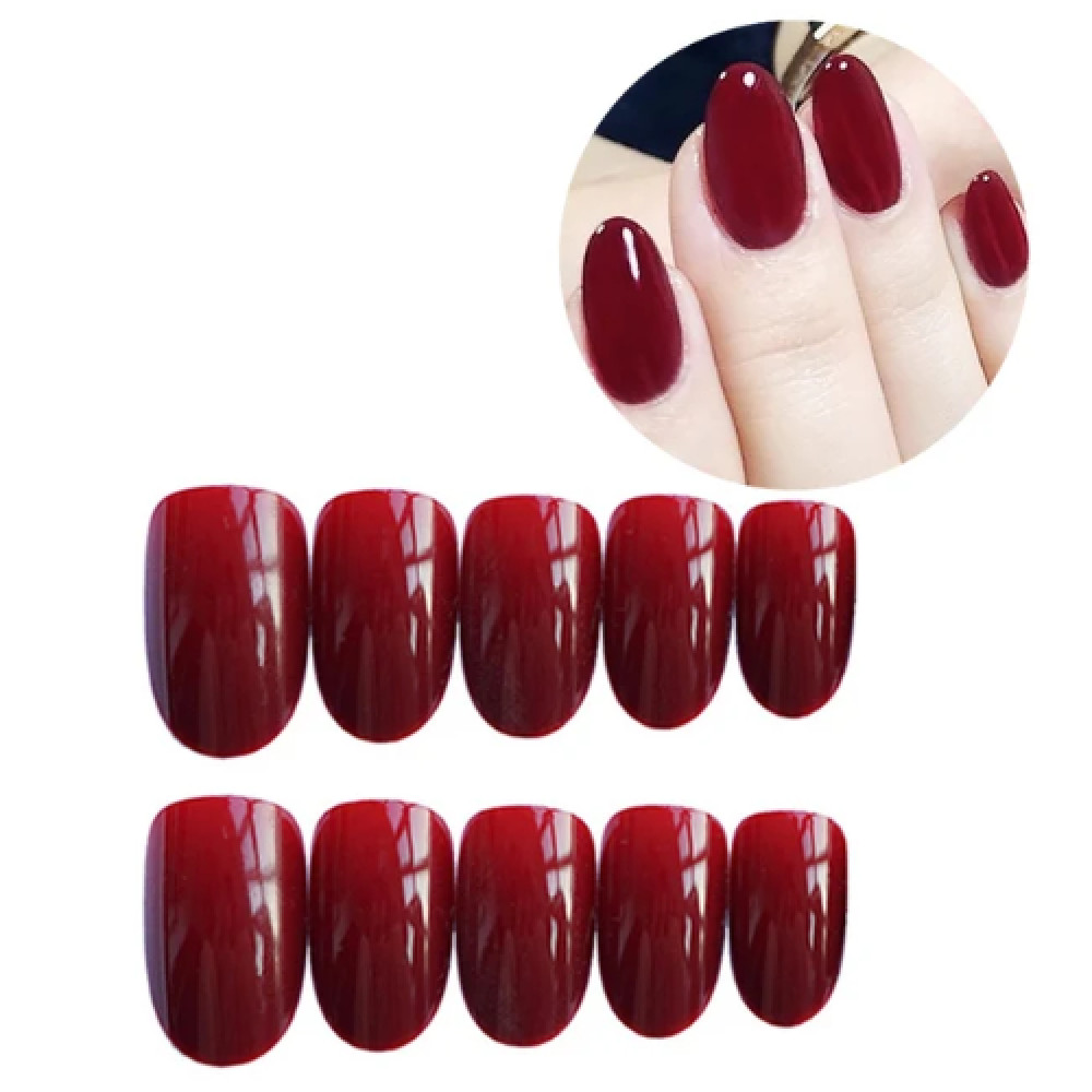 Jual Paket Kuku Palsu Tempel Square Acrylic Fake Nails 24 PCS | Shopee ...