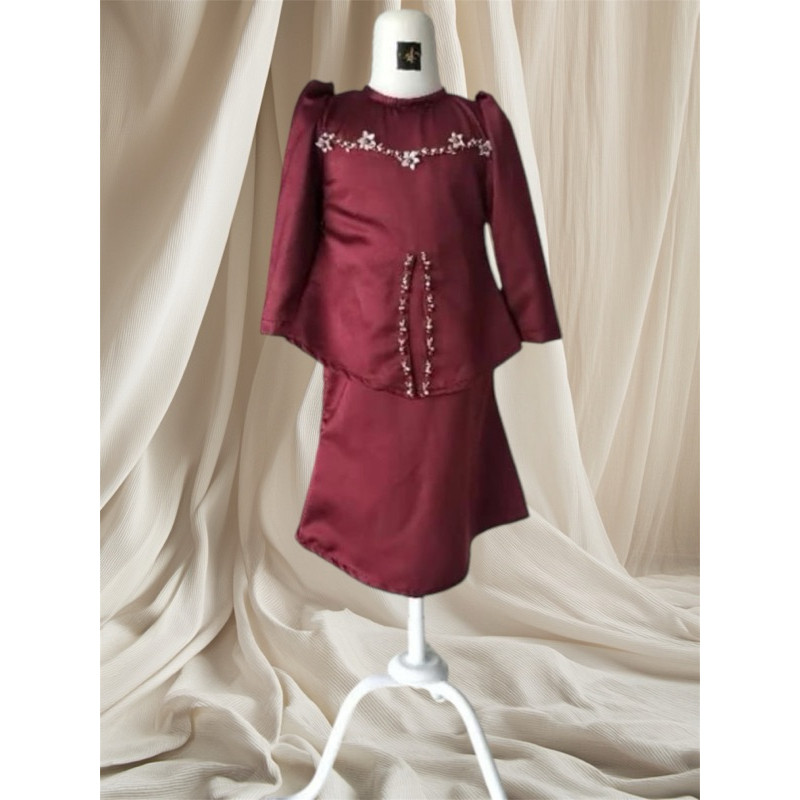 Jual jr53wg Zhicel.official one set elliza baju kurung melayu anak ...