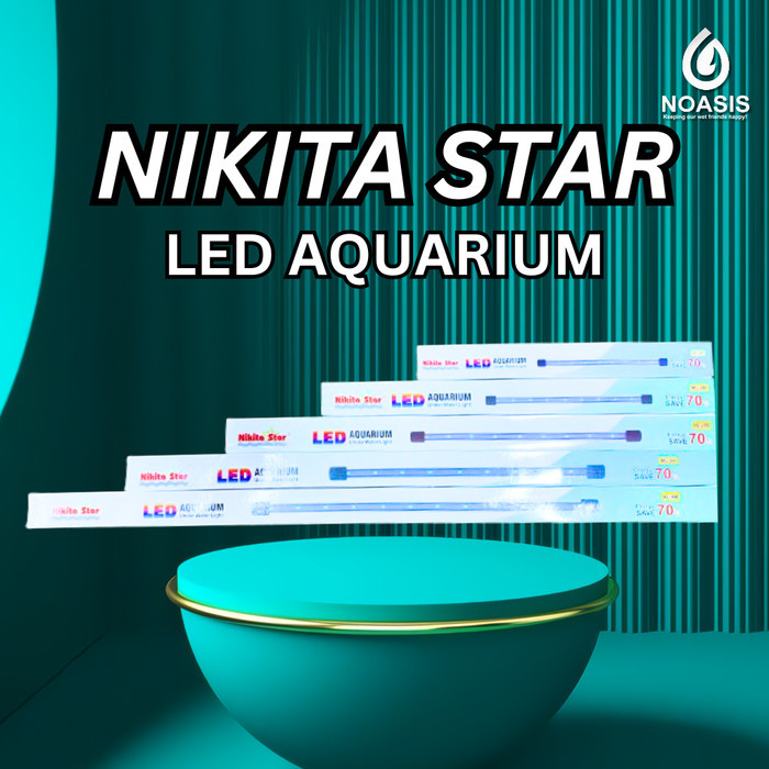Jual NIKITA STAR Lampu Celup Led Aquarium NS L 200 300 400 500 600 ( 20-60 cm ) | Shopee Indonesia