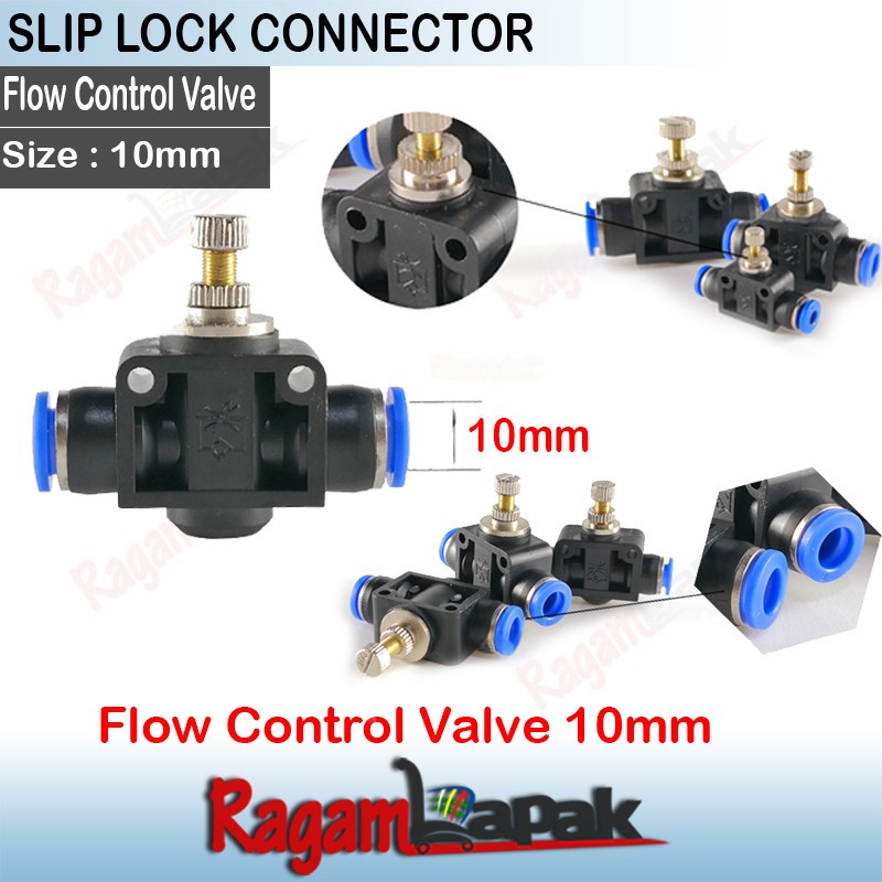 Jual PNEUMATIC / FLOW SPEED CONTROL / FLOW CONTROL VALVE 10mm - 10mm ...