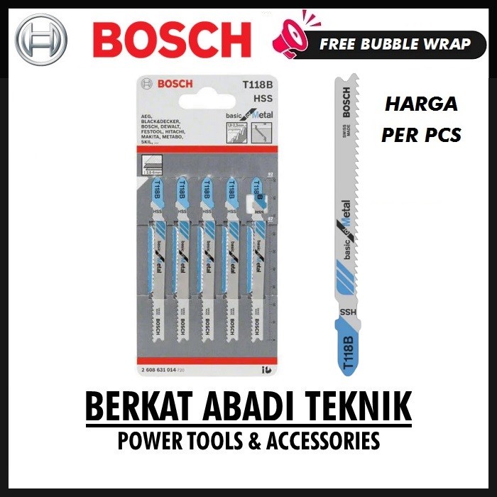 Jual BOSCH T 118 B Mata Jigsaw Gergaji Plat Besi Jig Saw Blade Basic ...