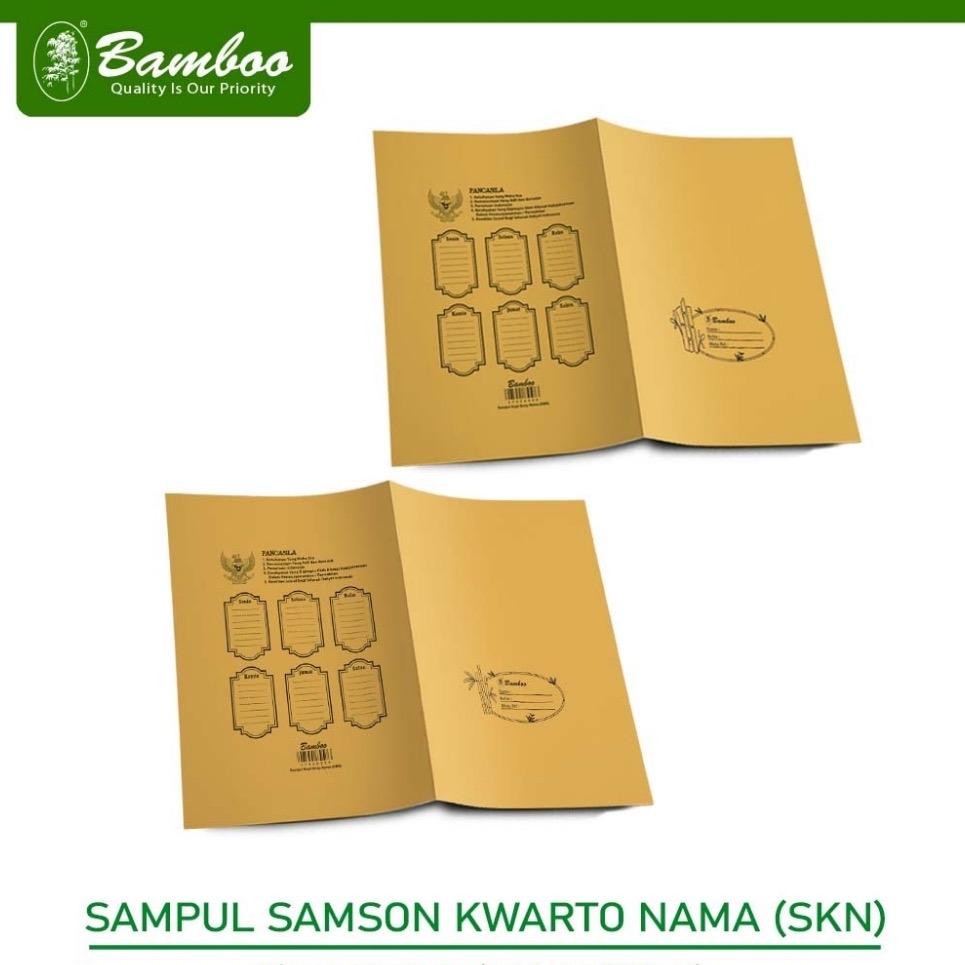 Jual Sampul Buku Nama Kertas Samson BAMBOO (20 pcs) | Shopee Indonesia
