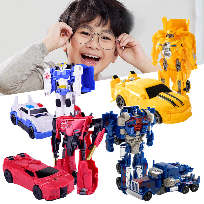 Jual Newest Transforming Toy Car Children 12cm Transformation Robot Kit ...