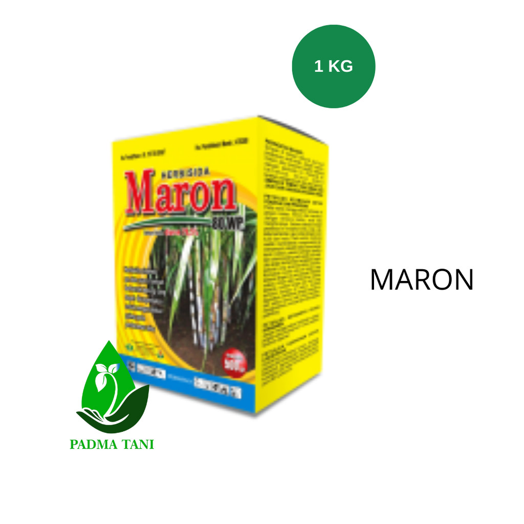 Jual MARON 80WP 1KG. (BAHAN AKTIF DIURON) HERBISIDA UNTUK GULMA BERDAUN ...