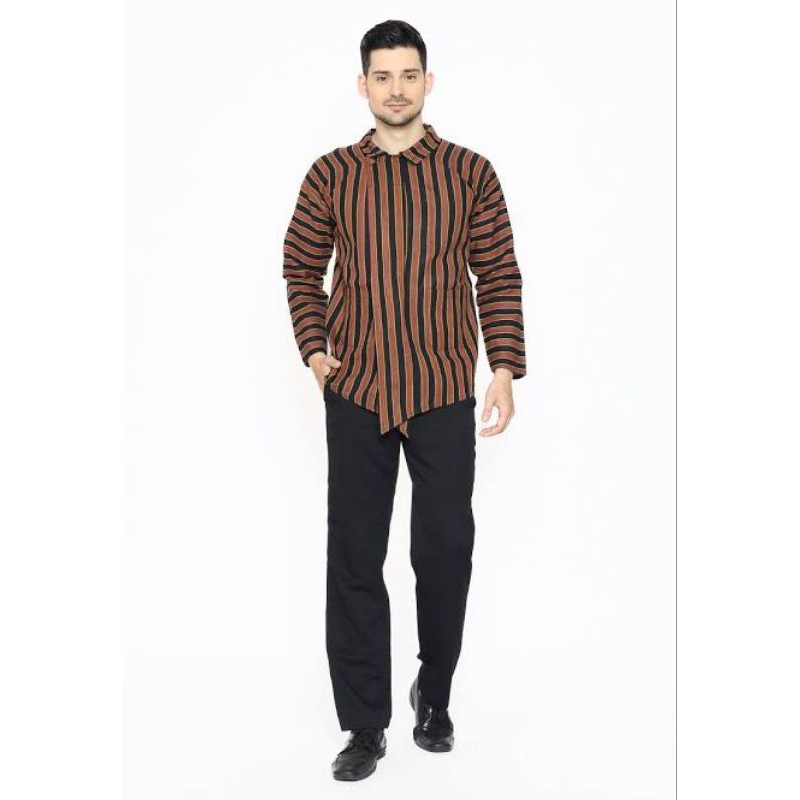 Jual BAJU SURJAN LURIK ADAT JA// BAJU LURIK DESA// Lurik | Shopee Indonesia