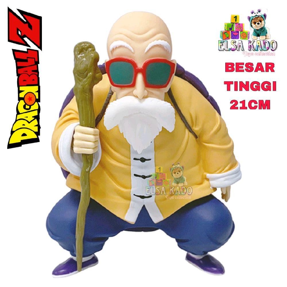Jual Action Figure Master Roshi Besar Tinggi 21cm Kakek Kura Kura Dragon Ball Kame Sennin Roshi ...