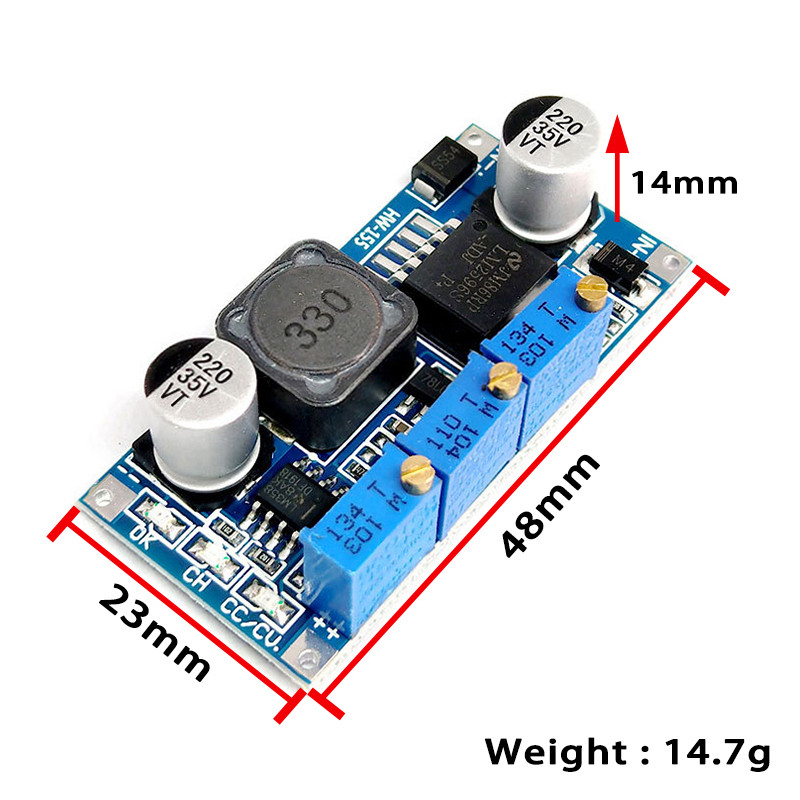 Jual LM2596 LED Driver DC-DC Step-Down Adjustable CC/CV Power Supply Module Battery Charger ...