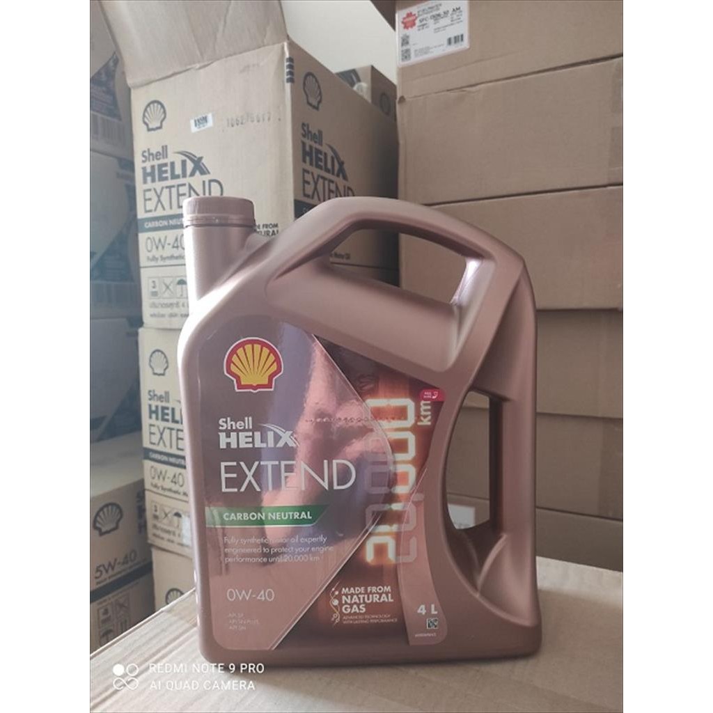 Jual Oli Mesin Mobil Shell Helix Extend 0W-40 SP Carbon Neutral 4 Liter | Shopee Indonesia