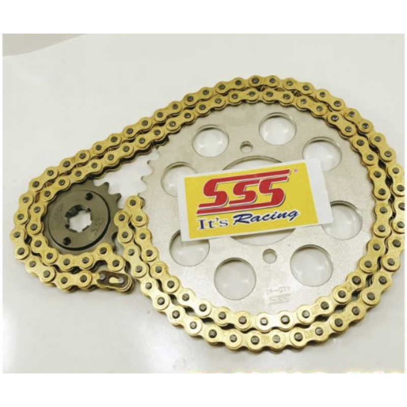 Jual Gearset Girset Gear Gir SSS 415 428 GSX150 R GSX 150 R GSX 150 S Gir Tebal Plus Rantai Gold ...