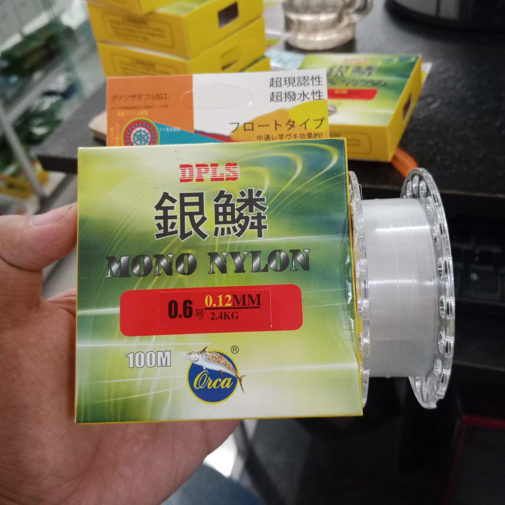 Jual Senar Orca Mono Nylon DPLS 100m 300m Senar Pancing Mononylon Putih ...