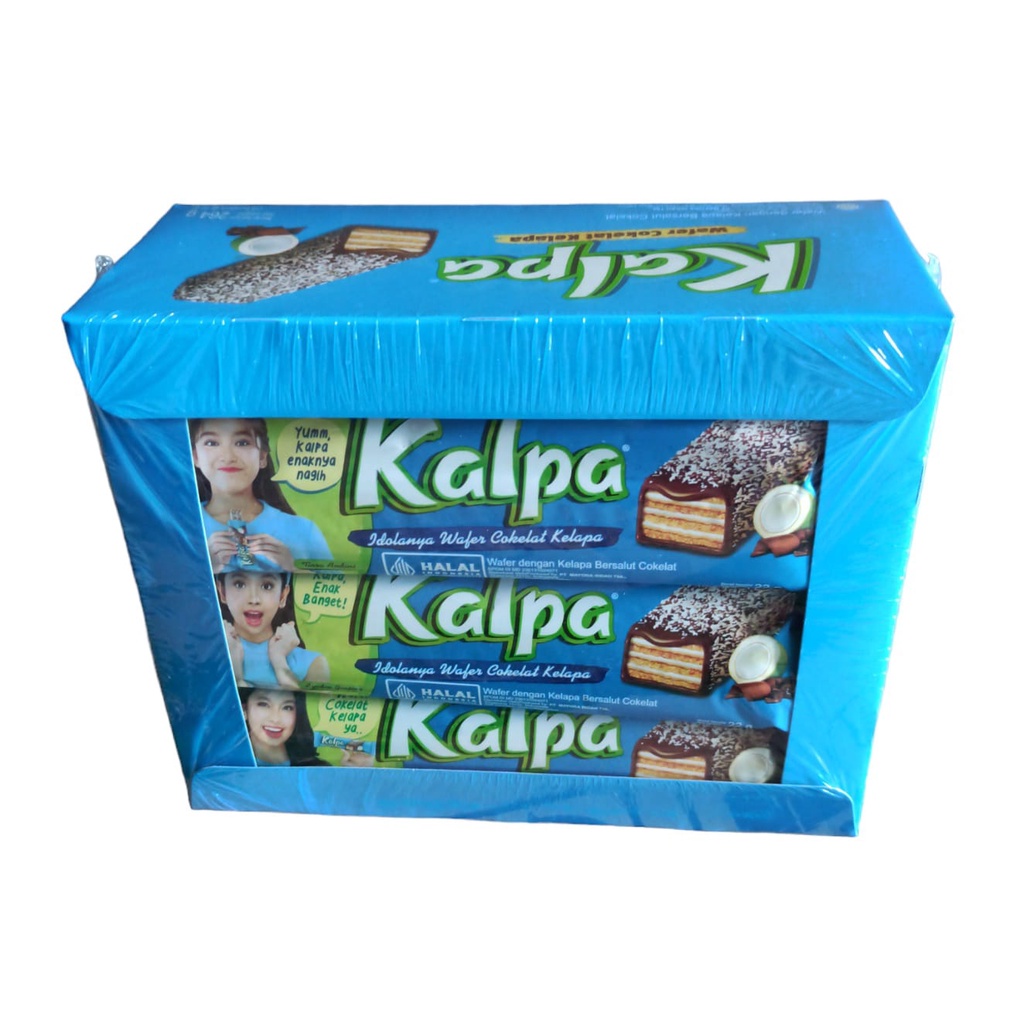 Jual Kalpa Wafer Coklat Kelapa 1 Box isi 12 pcs | Shopee Indonesia
