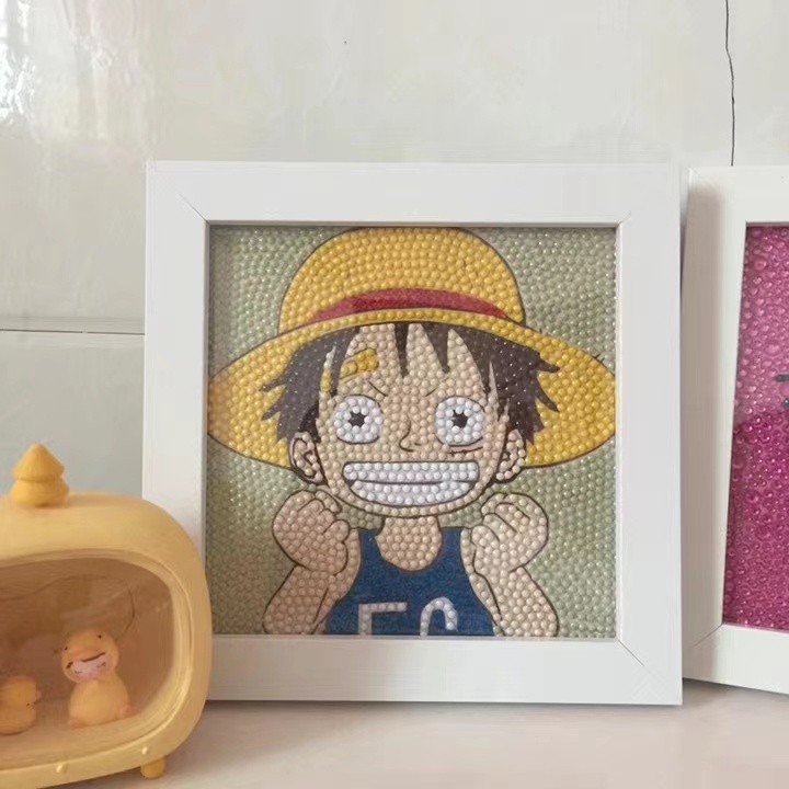 Jual DIY Diamond Painting 1 set Roronoa Zoro Luffy Karakter Full Drill ...