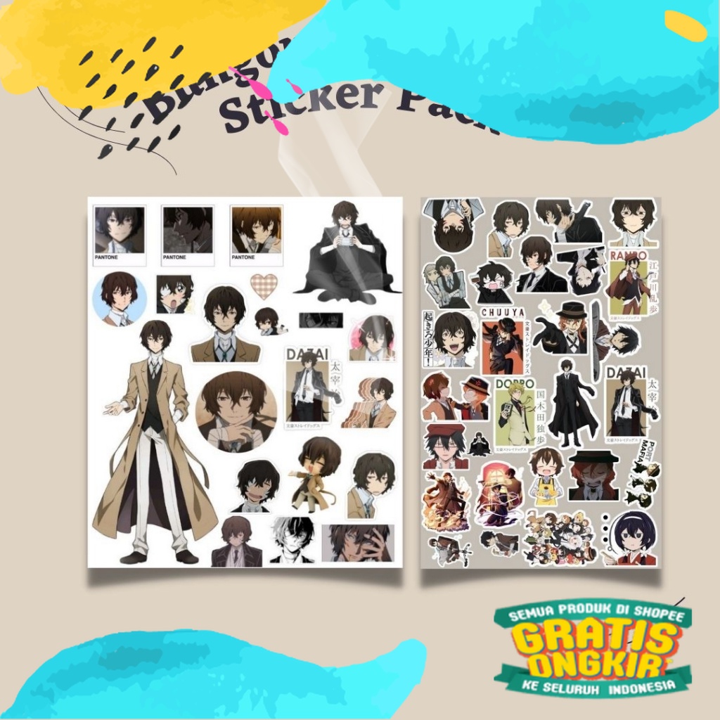 Jual Sticker BUNGOU STRAY DOGS BSD osamu dazai stiker anime aesthetic ...