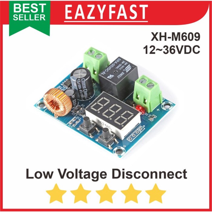 Jual Low Voltage Disconnect Auto Cut Off XH-M609 Modul LVD Baterai Aki ...