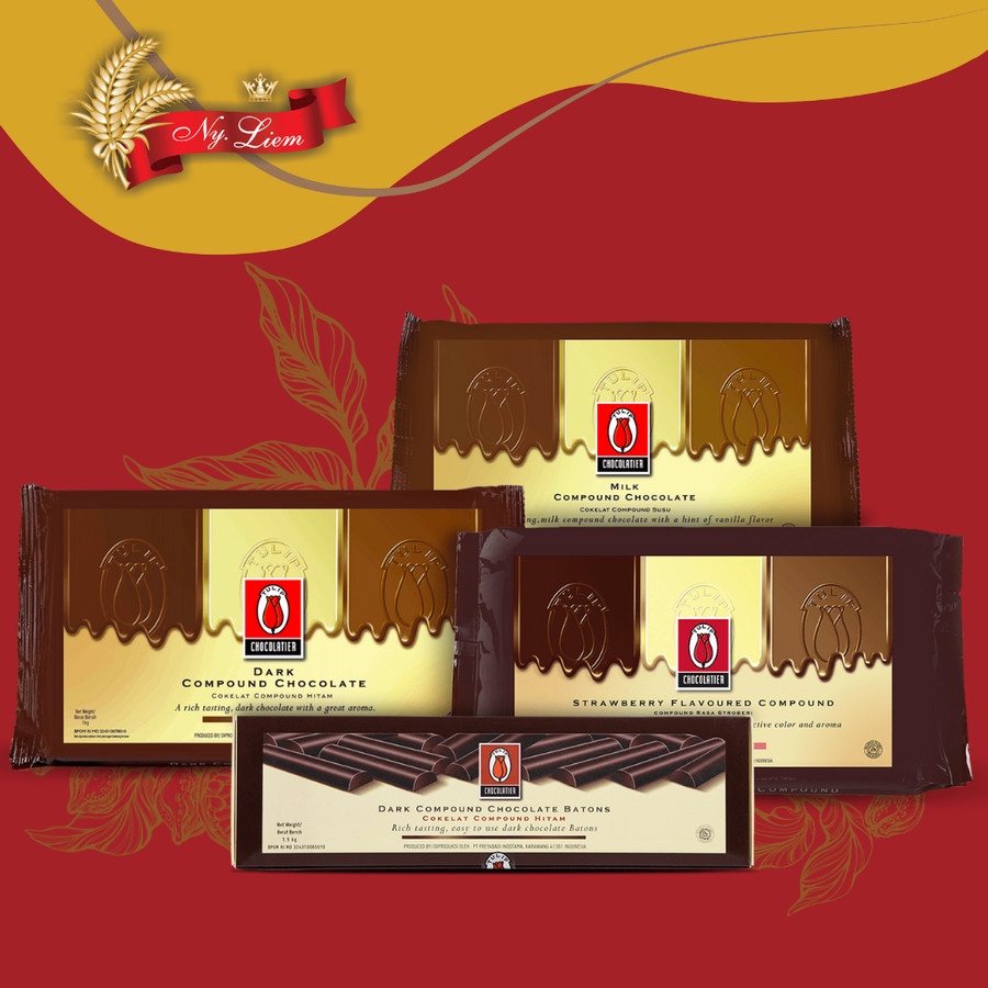Jual TULIP Chocolate Compound / Dark / Milk / White 1kg | Shopee Indonesia