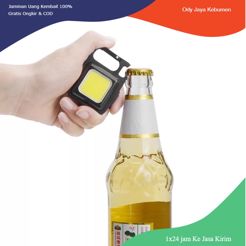 Jual Senter Mini Lampu LED Light Gantungan Kunci Tahan air Opener Botol ...