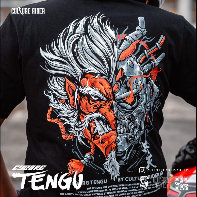 Jual CULTURE RIDER T SHIRT MOTOR | BIKERS CYBORG TENGU | Shopee Indonesia