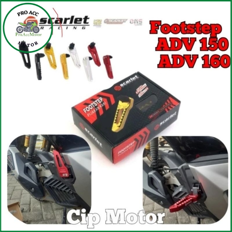 Jual Foot Step FootStep ADV 160 ADV 150 SCARLET Aluminium CNC sepasang ...
