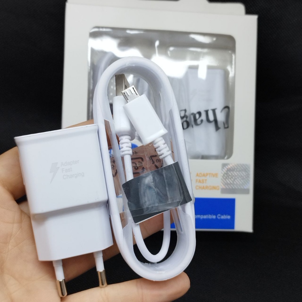 Jual Charger SAM Micro USB Fast Charging Sam Note 4 S5 S6 15W Original | Shopee Indonesia