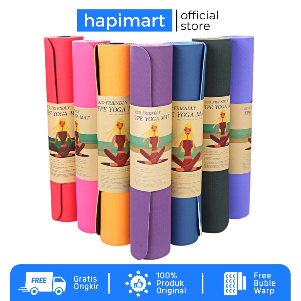 Jual Matras Alas Yoga Mat Friendly Tebal Olahraga Sport Pilates Anti ...
