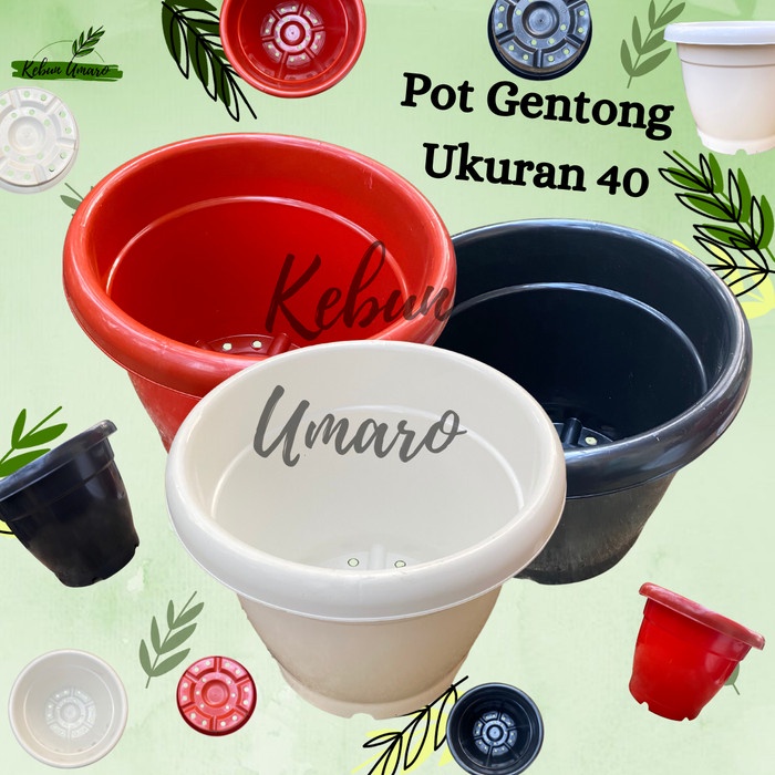 Jual Pot Gentong Ukuran 40 / Pot Besar / Pot Jumbo / Pot Vinca / Pot ...