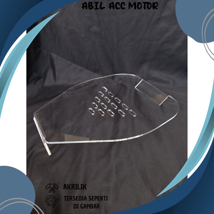 Jual DOWNDRAFT SEKAT BOX BAGASI SCOOPY R12 NEW CLEAR AKRILIK 3MM 5MM ...