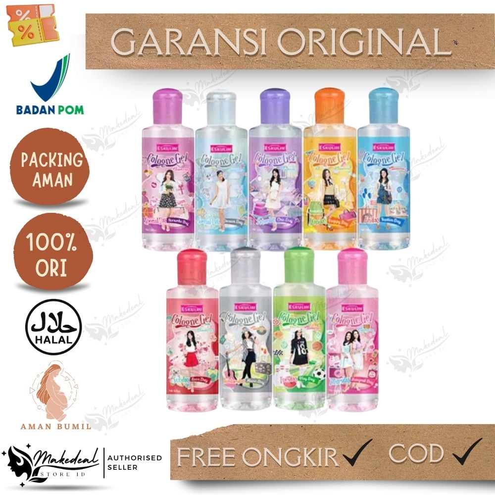 Jual Eskulin Cologne Gel With Moisturizer 50 Ml / 100 Ml Varian ...